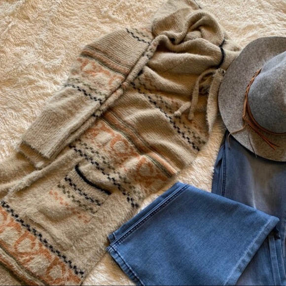 Shop_Fig | Sweaters | New Cozy Oversized Hooded Pocketed Long Cardigan ...